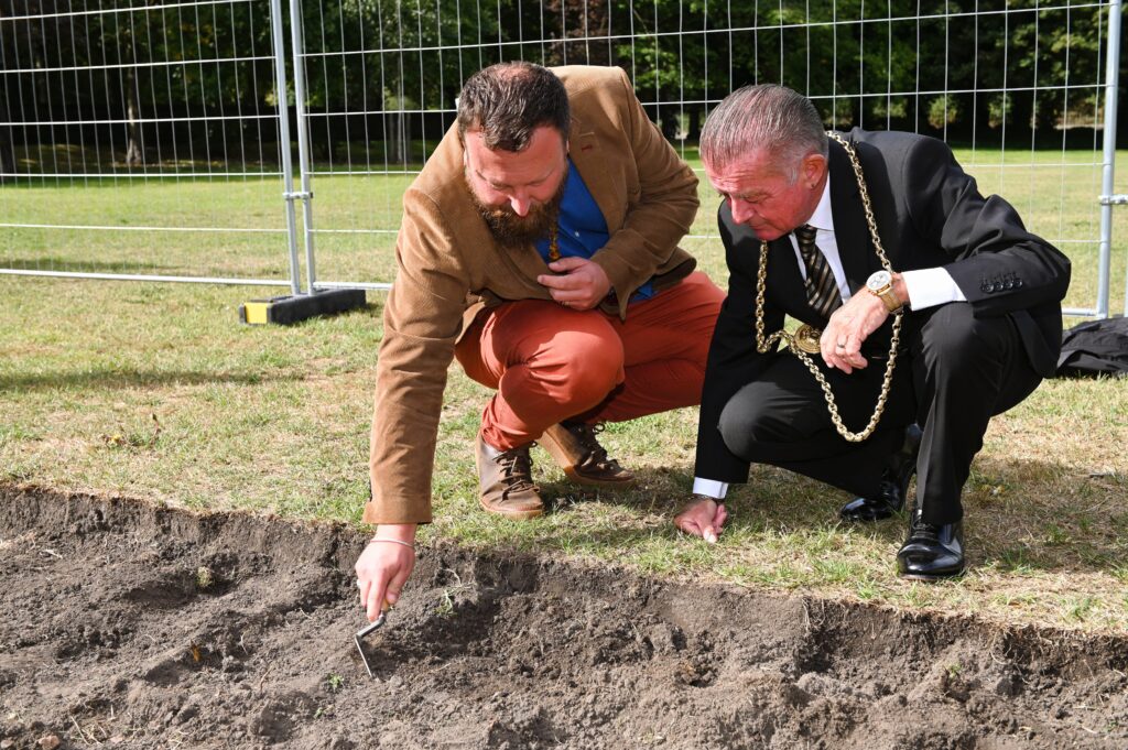 Breaking Ground at the Excavation - Jarrow Hall