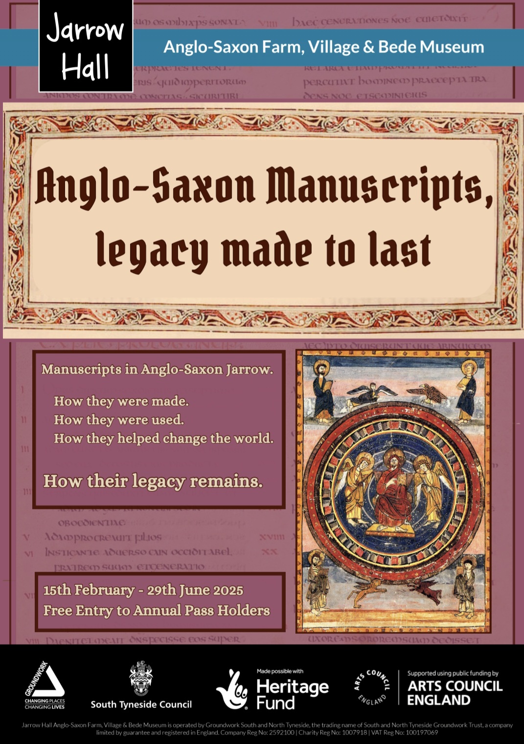 Anglo-Saxon Manuscripts, legacy made to last - Jarrow Hall